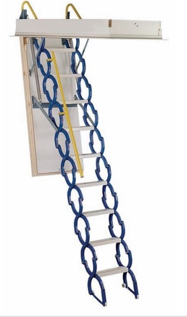 Rainbow Prestige Scissor Style Attic Ladder - Contemporary - Ladders ...