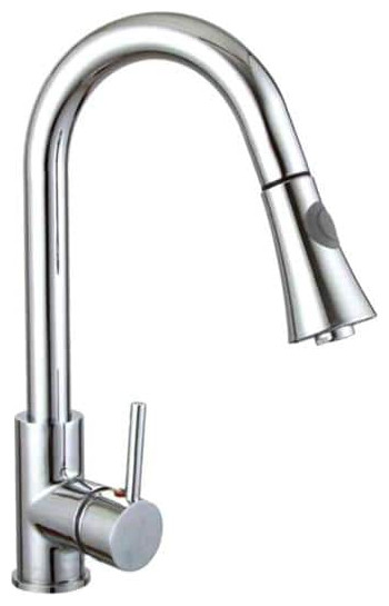 Vanity Art Pull out kitchen faucet, chrome, Chrome, F80027 ...
