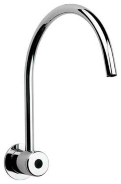 Battery Powered Single Hole Touchless Bathroom Faucet in Polished ...