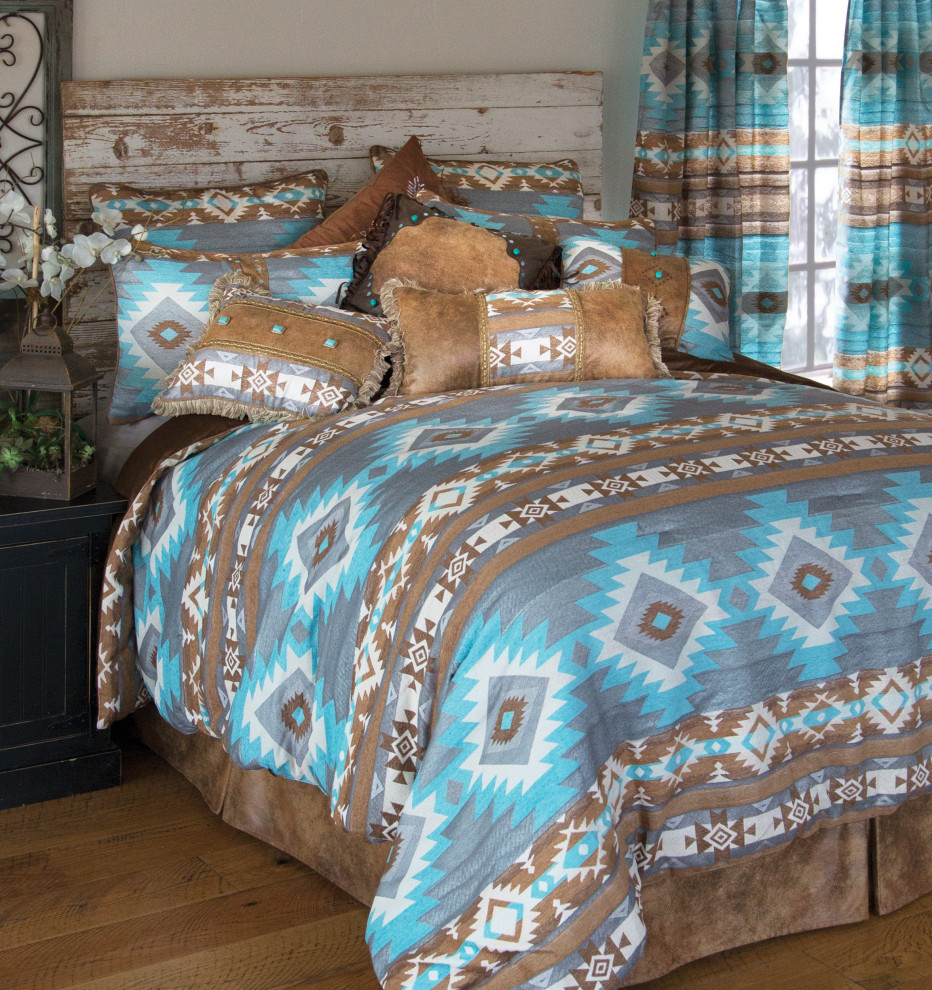 Wrangler Mesa Daybreak Southwestern Comforter Set, Queen - Southwestern ...