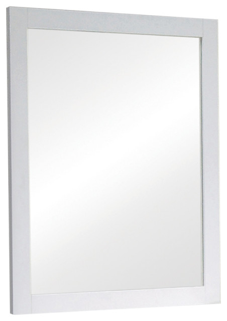 Selena Rectangular Dresser Mirror Cream White - Transitional - Wall ...