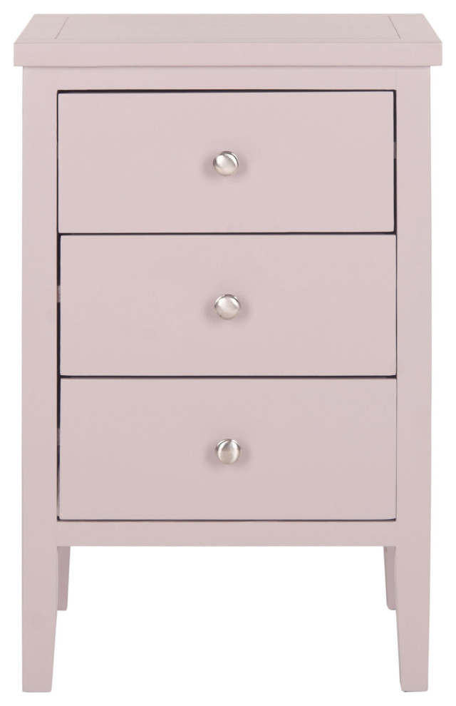 Osof End Table With Storage Drawers, Gray Mauve - Contemporary - Side ...