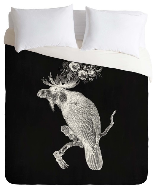 Deny Designs Iveta Abolina Moosebird Duvet Cover, Queen - Eclectic ...