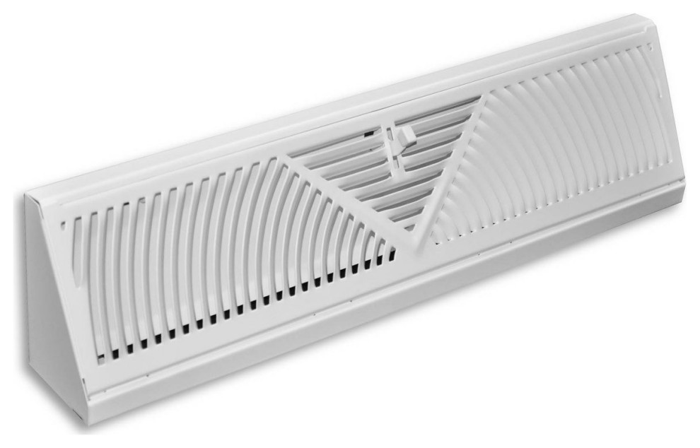 Sunburst Steel Baseboard Register, 15" - Transitional - Registers ...