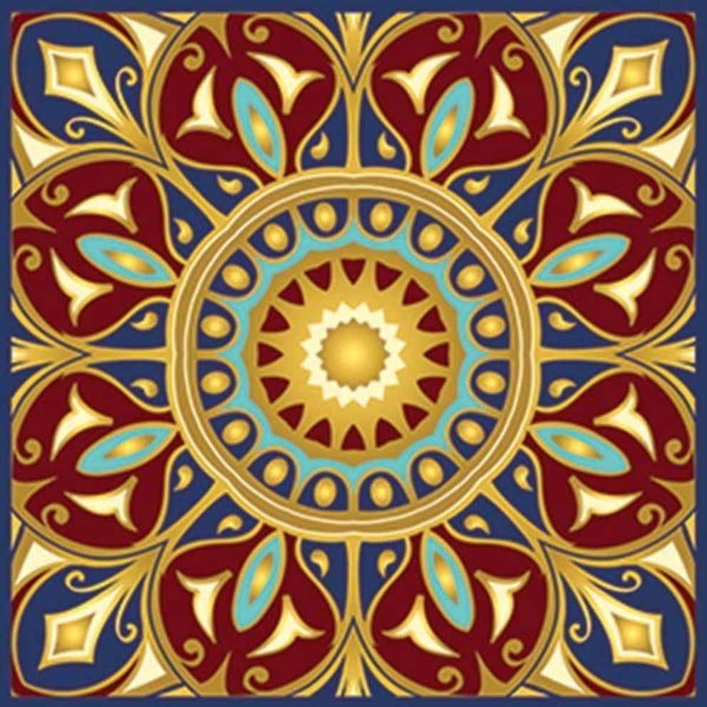 Sublime Earth Non-Skid Step Marker Porcelain Swimming Pool Mosaic, 4"x4 ...