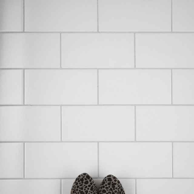 Piscina Brick Blanco Brillo Porcelain Floor and Wall Tile - Traditional ...