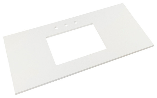 Ronbow Techstone 37"x19" Vanity Top, Wide White, 3/4" Thick ...