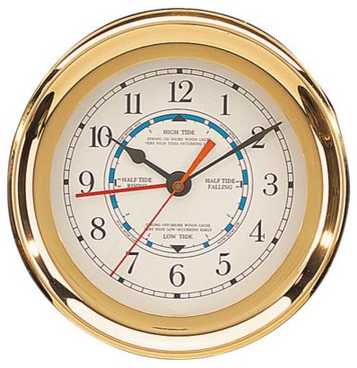 Brass Captain Tide Clock - Beach Style - Wall Clocks - by Brass ...