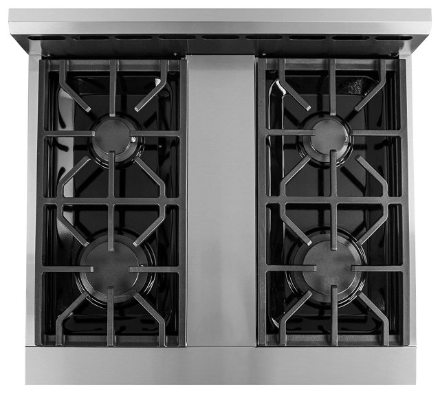 30" Stainless Steel Freestanding Gas Range, 4.5 cu.ft. Oven With EH ...