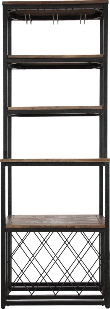 Aldwych Reclaimed Wood Bakers Rack - Industrial - Baker's Racks - by ...