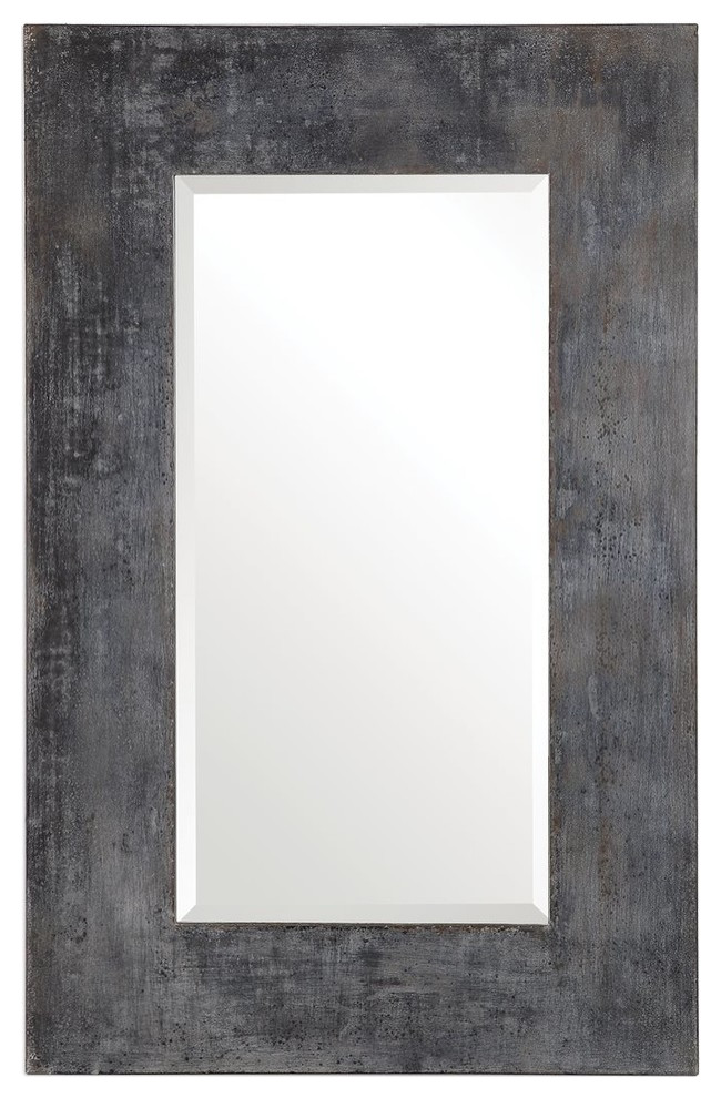 Uttermost Jarrell Galvanized Metal Mirror - Farmhouse - Wall Mirrors ...