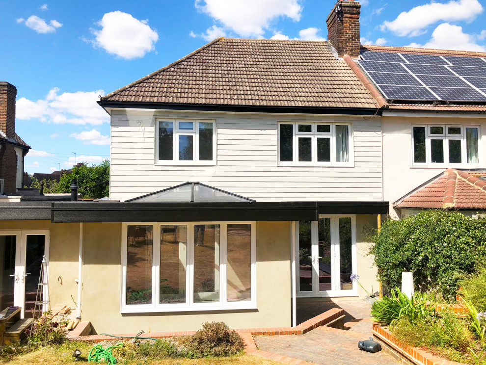 James Hardie composite cladding installation in Whetstone, North London ...