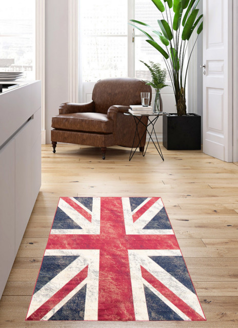 eCarpetGallery Union Jack British Flag, 2'6" x 4'9" - Contemporary ...