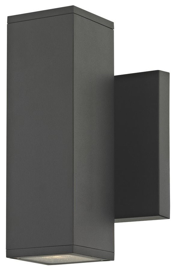 LED Square Cylinder Outdoor Wall Light Up/Down 3000K, Bronze ...