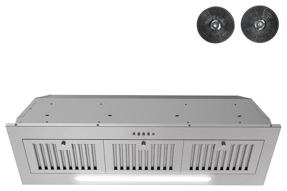 Streamline 36" Torricelli Ductless Insert Range Hood, Stainless Steel ...