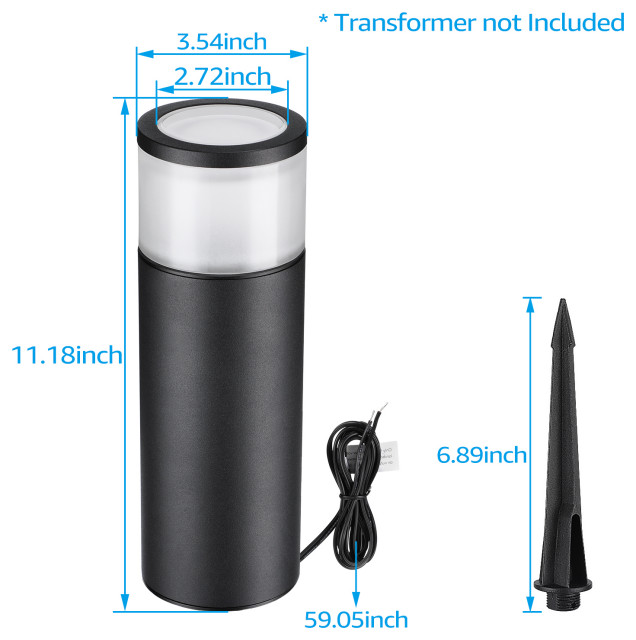 24-Pack 5W LED Pathway Light, Low Voltage, 3000K Warm White ...