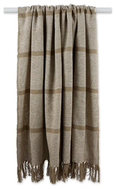 Stone Stripe Homespun Throw - Transitional - Throws - by Design Imports ...