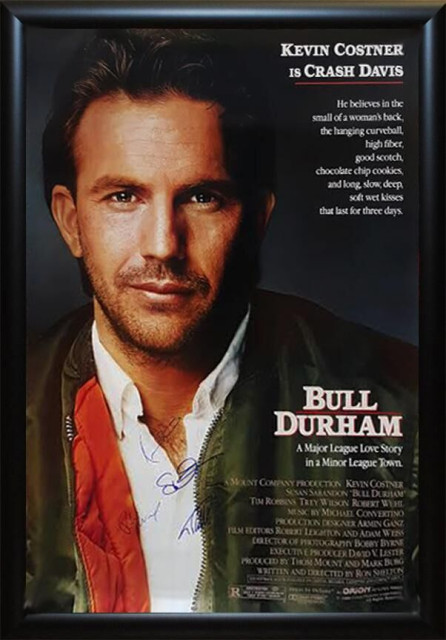 Bull Durham Signed Movie Poster, Custom Frame - Contemporary - Prints ...