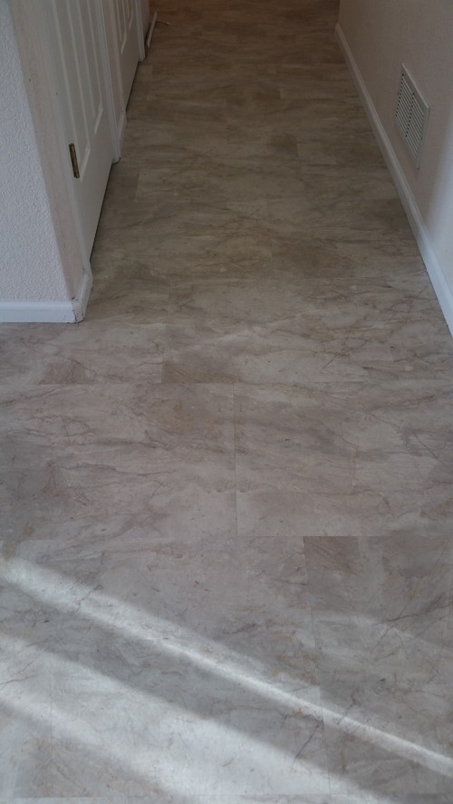Real-World Photos of Coretec Plus Antique Marble Tile