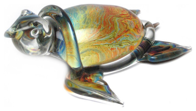 Murano Glass Turtle Calcedonia - Beach Style - Decorative Objects And ...