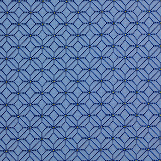 Blue and Light Blue Geometric Diamonds Upholstery Fabric By The Yard ...