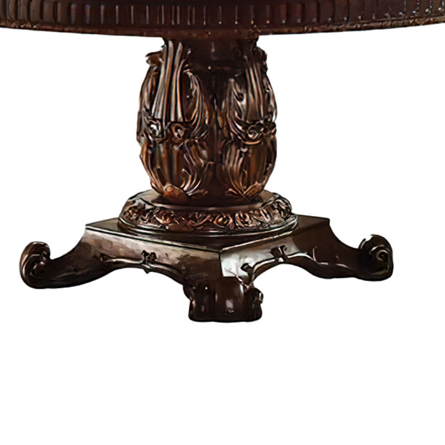 ACME Vendome Round Dining Table, Cherry - Victorian - Dining Tables ...