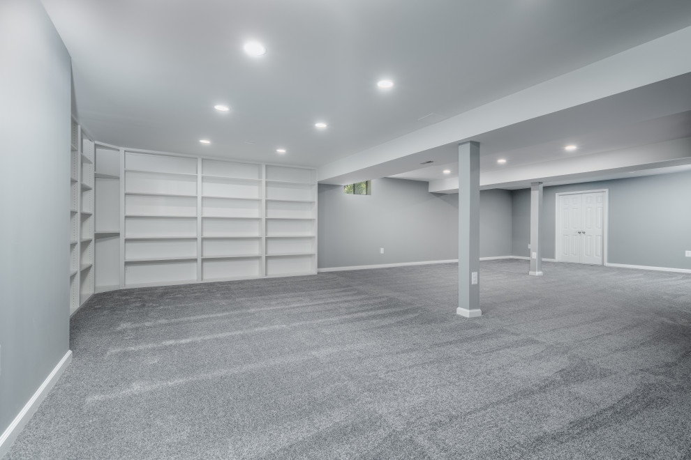 Frederick Basement Transformation: Unfinished to Unbelievable - Moderno ...