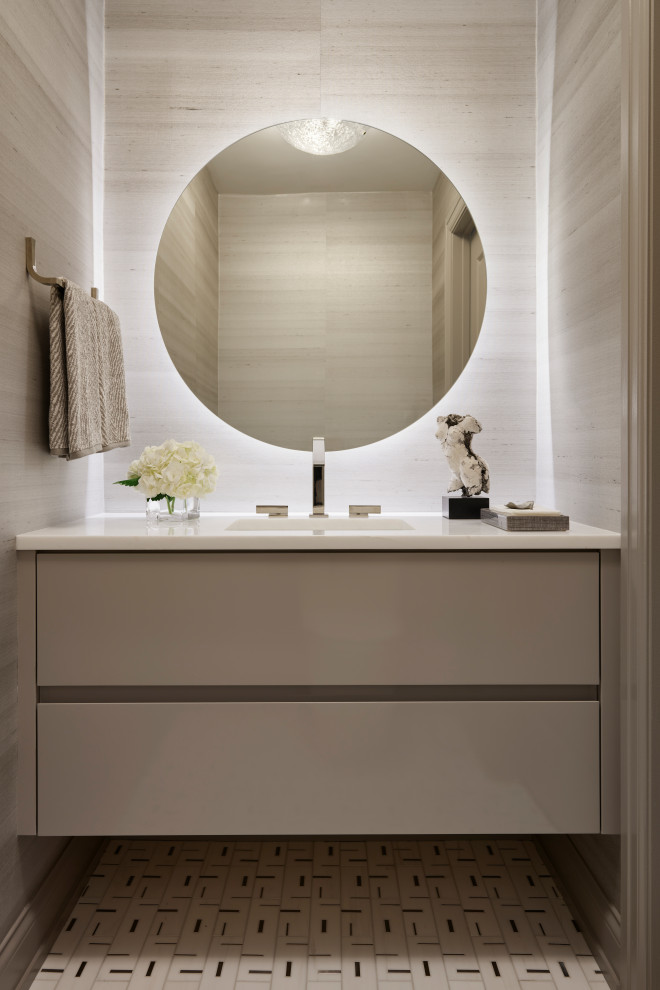 Urban Oasis in the Sky - Powder Room - Powder Room - Chicago - by Leah ...