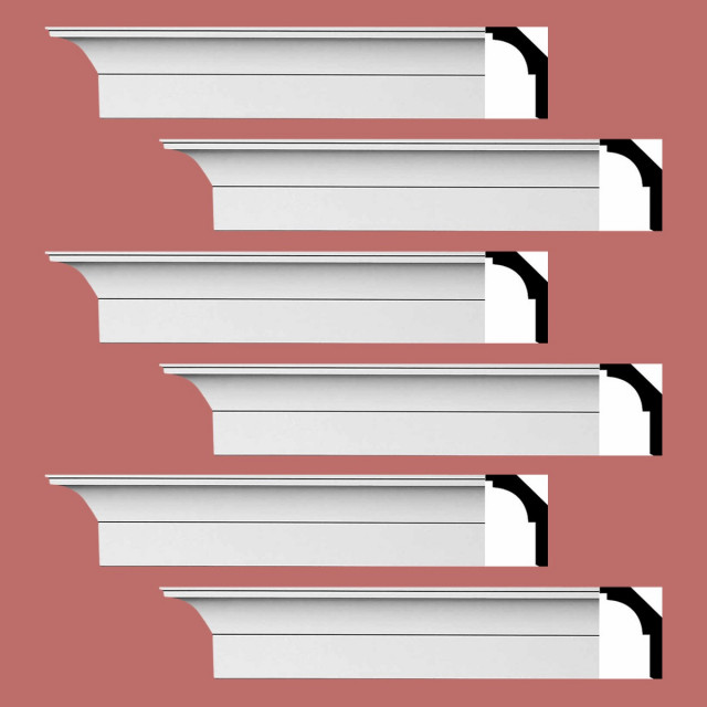 Cornice White Urethane 94" L Waldorf Simple | - Transitional - Molding ...