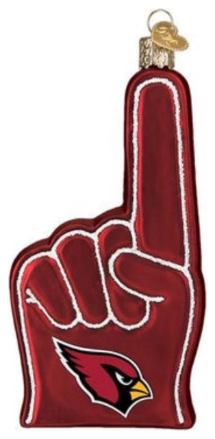 Old World Blown Glass Christmas Ornament, Arizona Cardinals Foam Finger ...