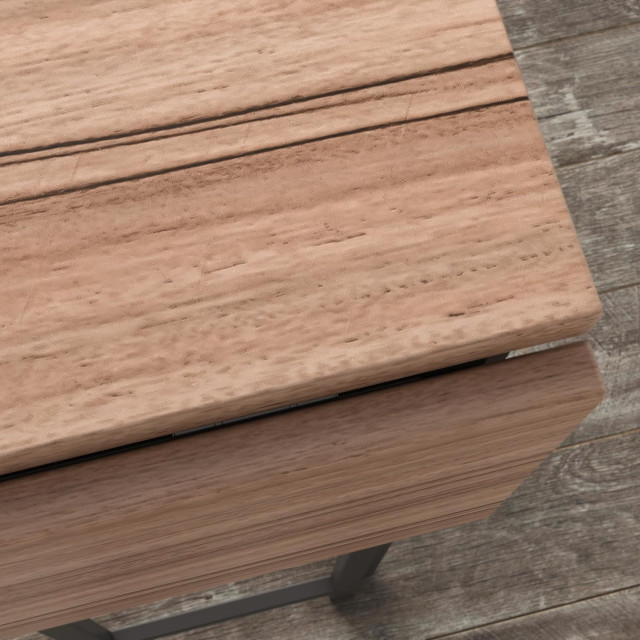 Modern Desk, Unique Design With Sindoori Mango Finished Top & Flip Up ...