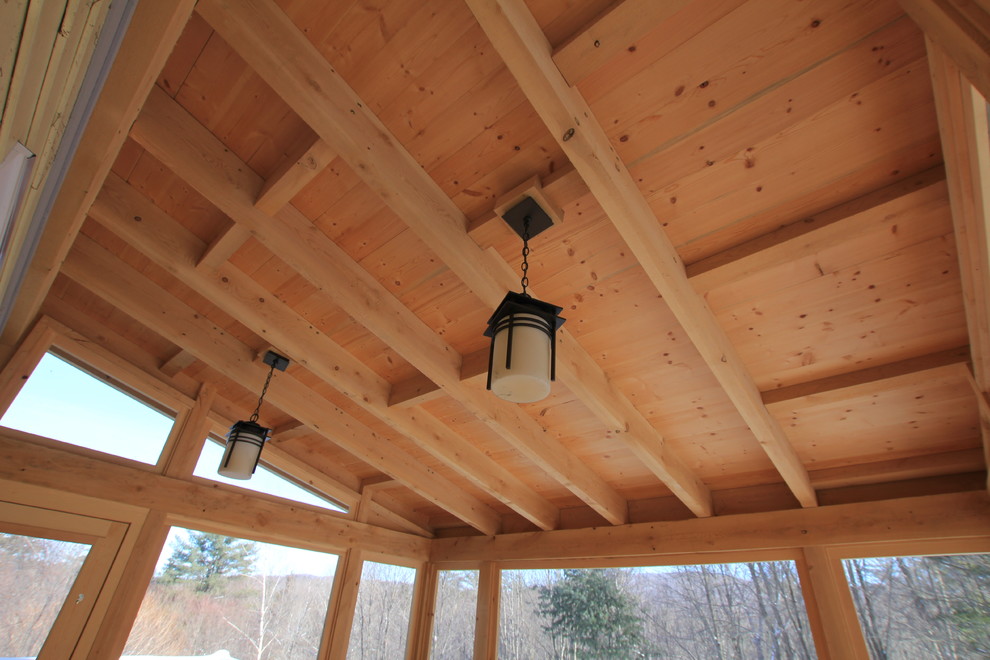 Timber Frame Porch - Traditional - Porch - Burlington - by Lewis Creek ...