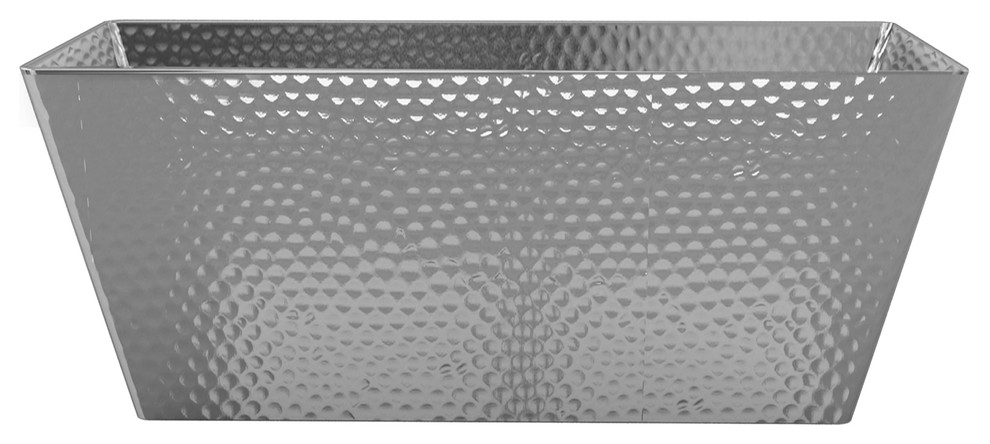 nu steel Hammered Large Bin - Contemporary - Storage Bins And Boxes ...