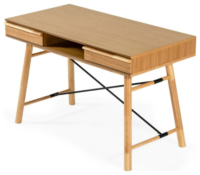 Jordan Modern Oak Desk - Contemporary - Home Office Furniture - by ...