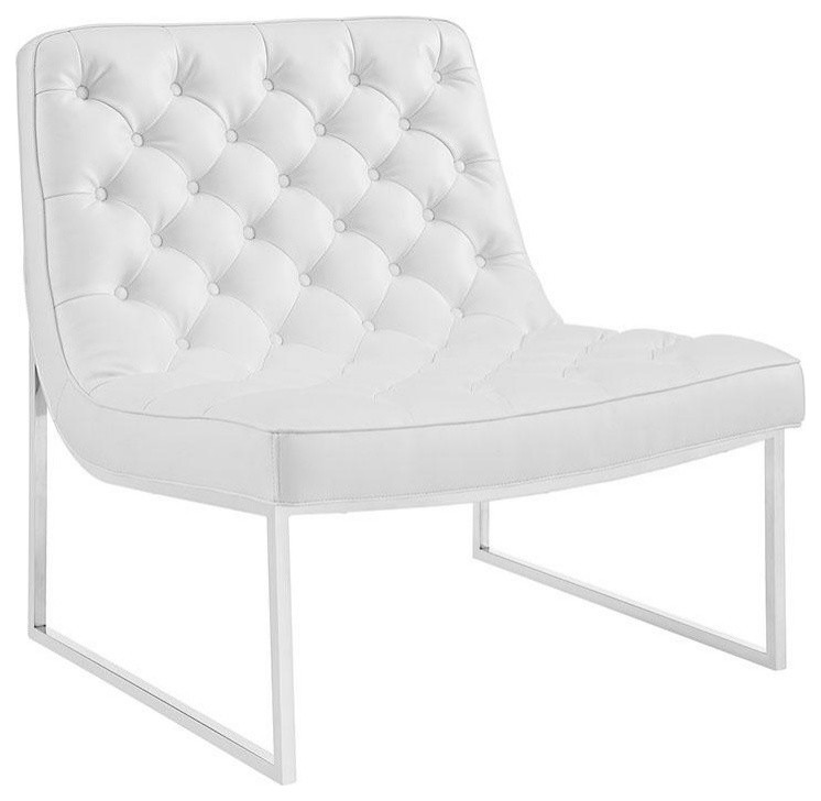 Ibiza Upholstered Vinyl Lounge Chair - Contemporary - Armchairs And ...
