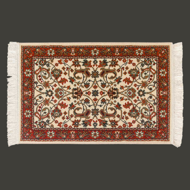 Rectangular Area Rug 3' x 2' Red Polypropylene Renovators Supply, Small ...