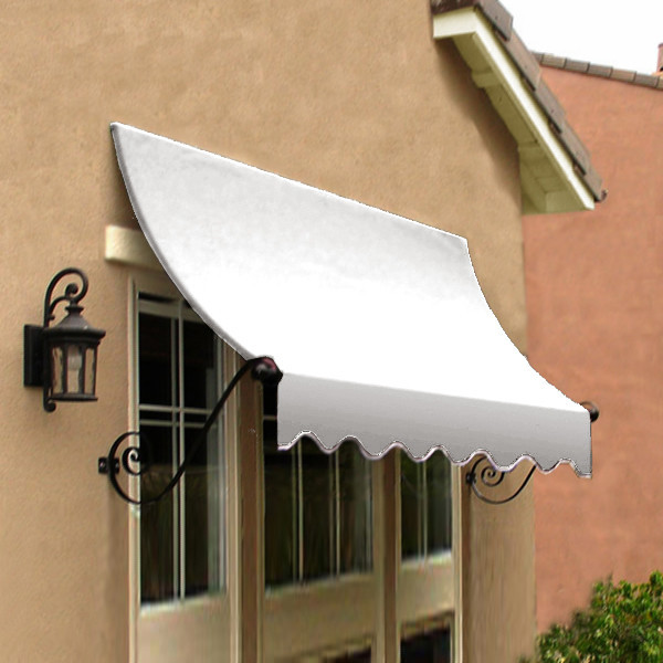 Awntech 5' Charleston Acrylic Fabric Fixed Awning, 44" x 24 ...