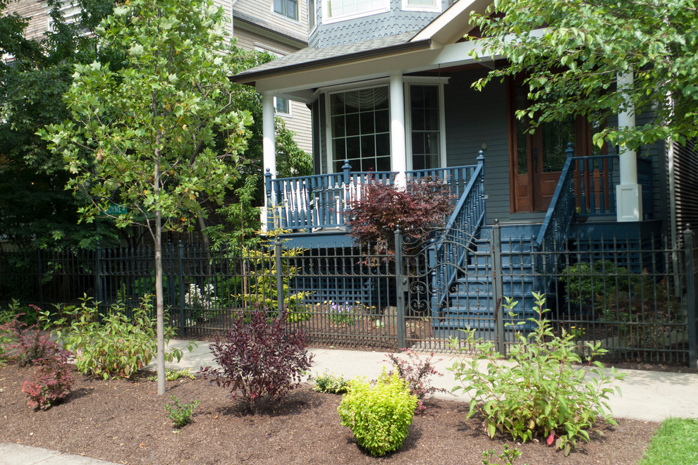 Front Garden Landscaping & Front Porch Painting - Traditional ...