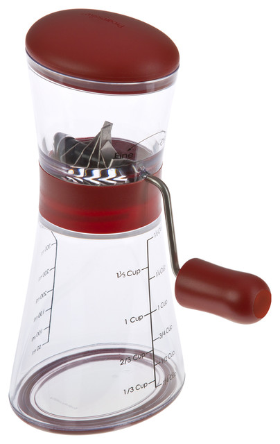 Progressive International Red Crank Operated Nut Chopper - Contemporary ...