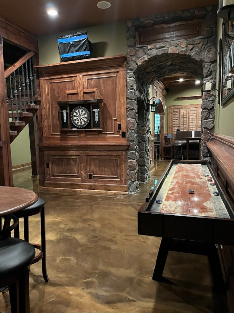 Pub Style Man Cave - Arts & Crafts - Basement - Other - by Homeworkx ...