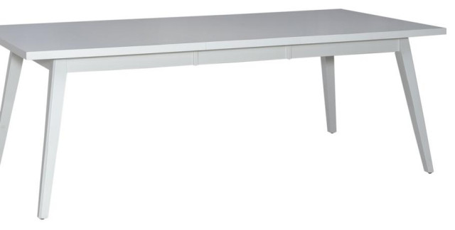 Rectangular Leg Table - White Farmhouse White - Contemporary - Dining ...