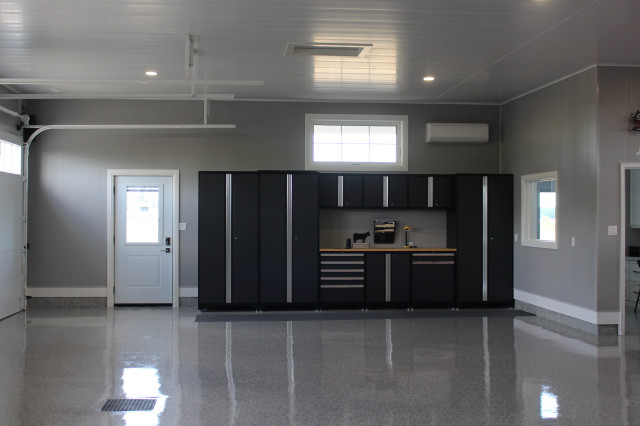 Grey Residential Garage - Traditional - Garage - Toronto - by Trusscore ...