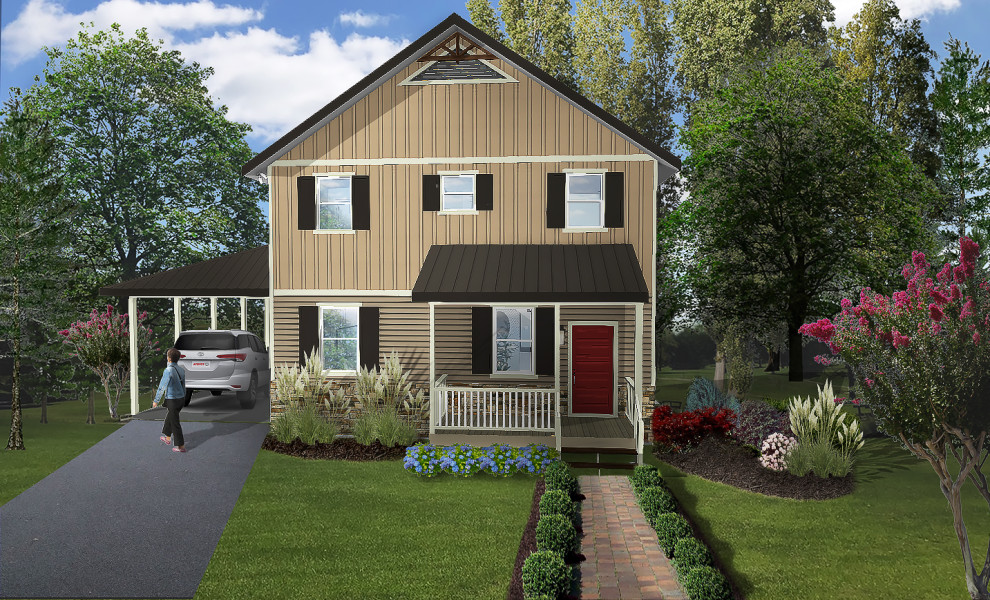 Front Render - Contemporary - Atlanta - by Quartz Homes | Houzz