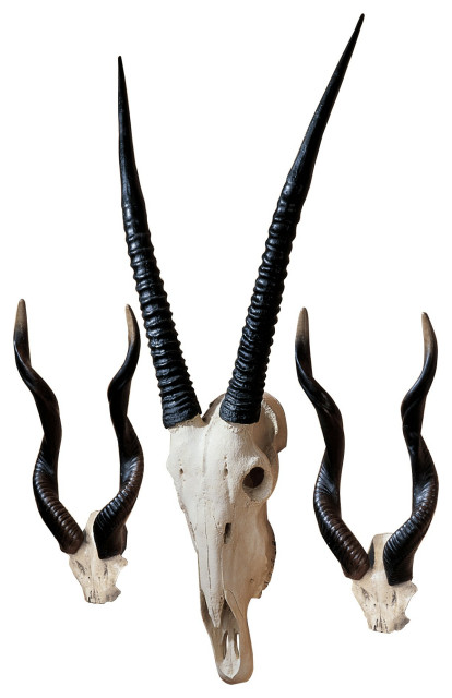 African Wall Trophies Set - Southwestern - Wall Sculptures - by Design ...
