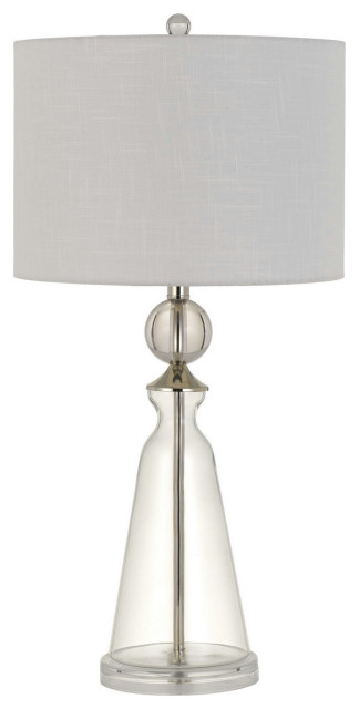 Glass Glass/Metal Kingsley, 2 Pc.Table Lamp Set - Transitional - Table ...