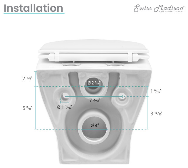 Ivy II Wall-Hung Elongated Toilet Bowl - Contemporary - Toilets - by ...