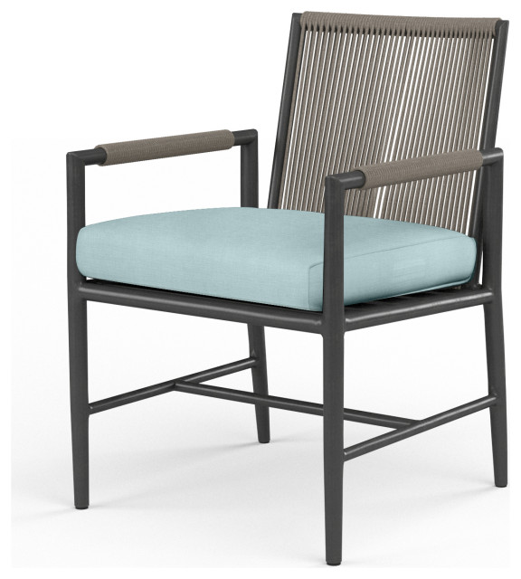 Pietra Dining Chair, No Welt - Beach Style - Outdoor Dining Chairs - by ...