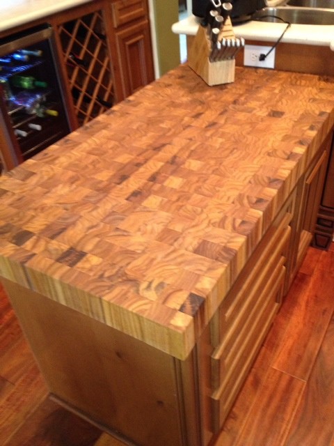 Plantation Teak Butcher Block and Edge Grain Countertop - Traditional ...