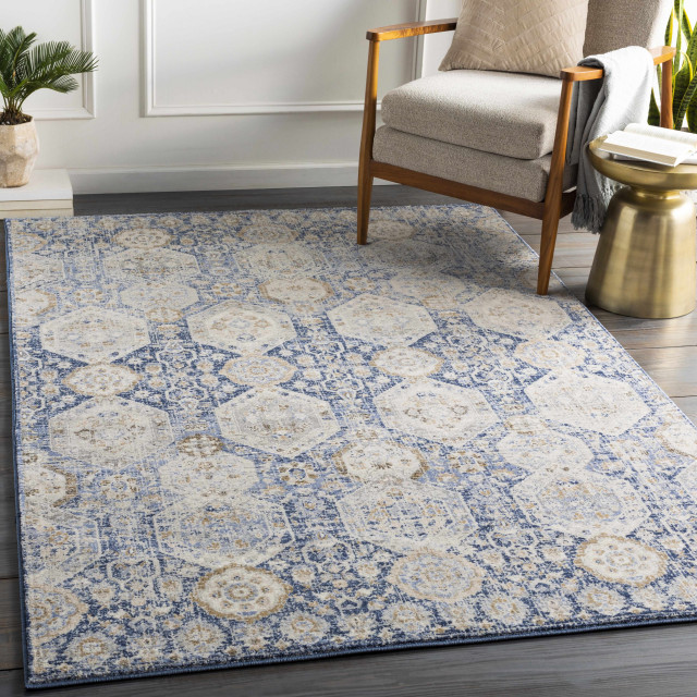 Hauteloom Parkerfield Blue Area Rug - 1'11" x 2'11" Rectangle, 6'4"" x ...