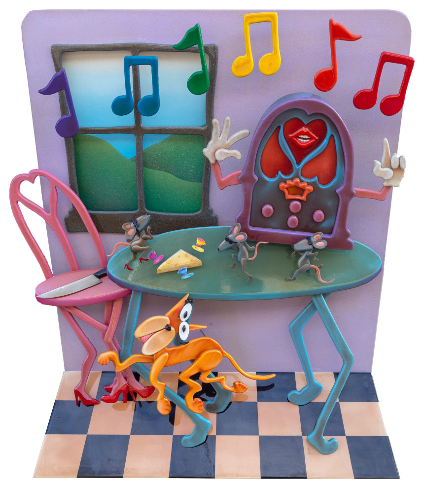 Kitchen Scene- Roark Gourley, 24x24 - Contemporary - Decorative Objects ...